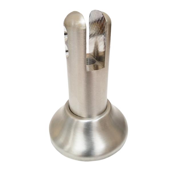 Pilaster Support Bracket For 1/2" Partition Material, Satin Aluminum ...